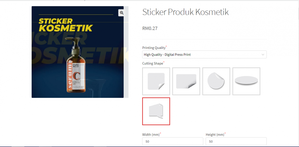 sticker kosmetik - Flexisprint